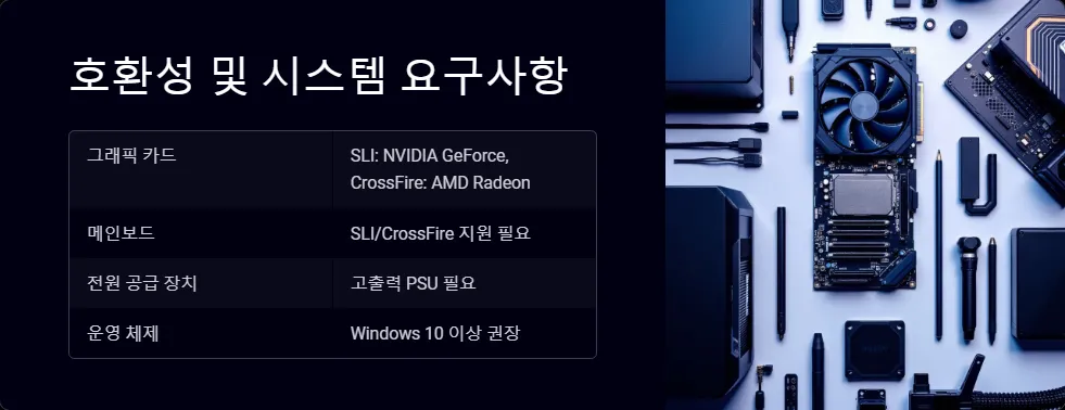 그래픽 성능 극대화 SLI와 CrossFire 기술 비교 및 활용 가이드 - 동네비즈